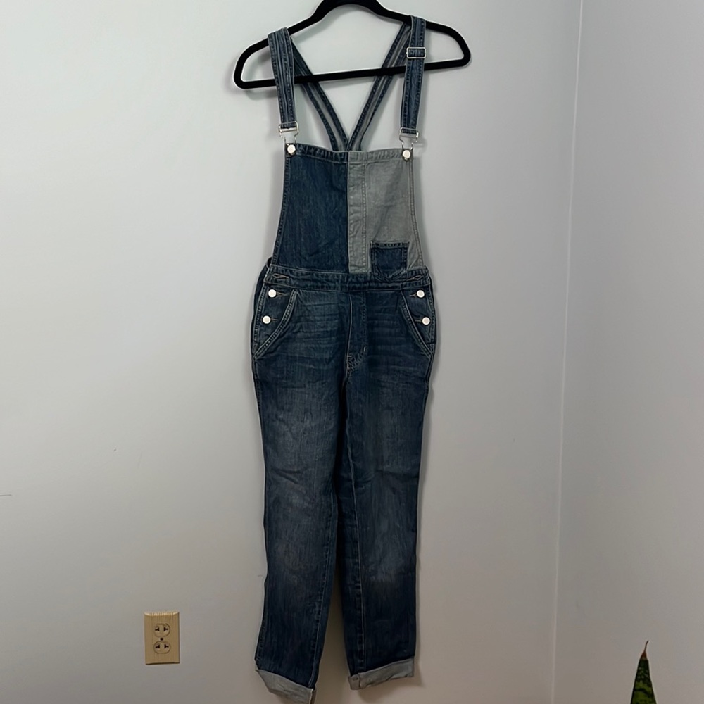 Guess Los Ngeles Two Toned Denim Overalls - Gem